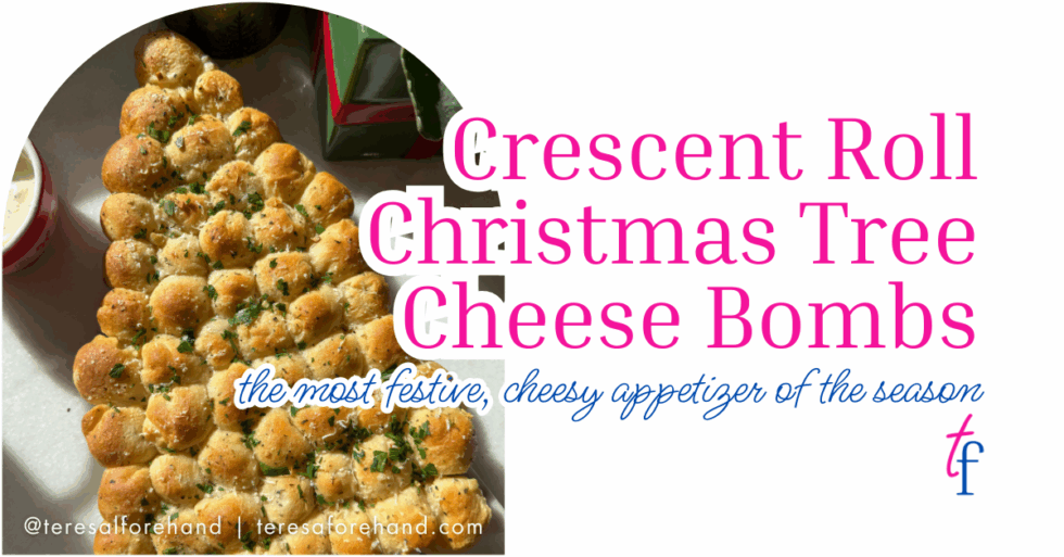 Crescent Roll Christmas Tree Cheese Bombs | Teresa Forehand